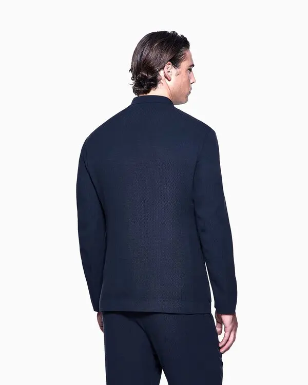 Giorgio Armani Cupro And Viscose Single-breasted Jacket