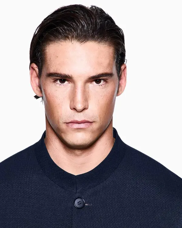 Giorgio Armani Cupro And Viscose Single-breasted Jacket