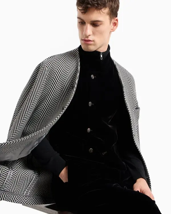Giorgio Armani Virgin Wool Mock Neck Jumper