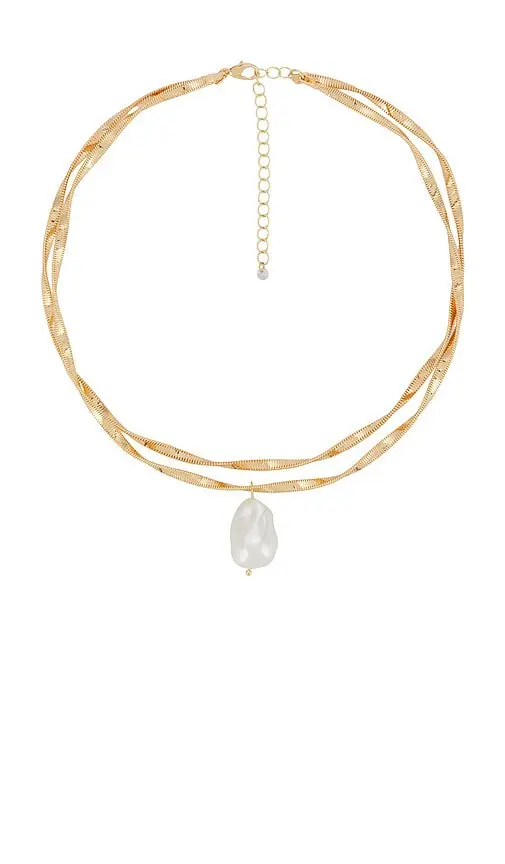 8 Other Reasons Elli Pearl Necklace - Gold