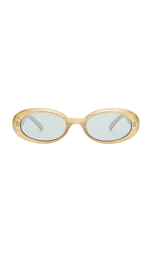 Le Specs Work It! Sunglasses - Champagne Pearl & Smoke Tint