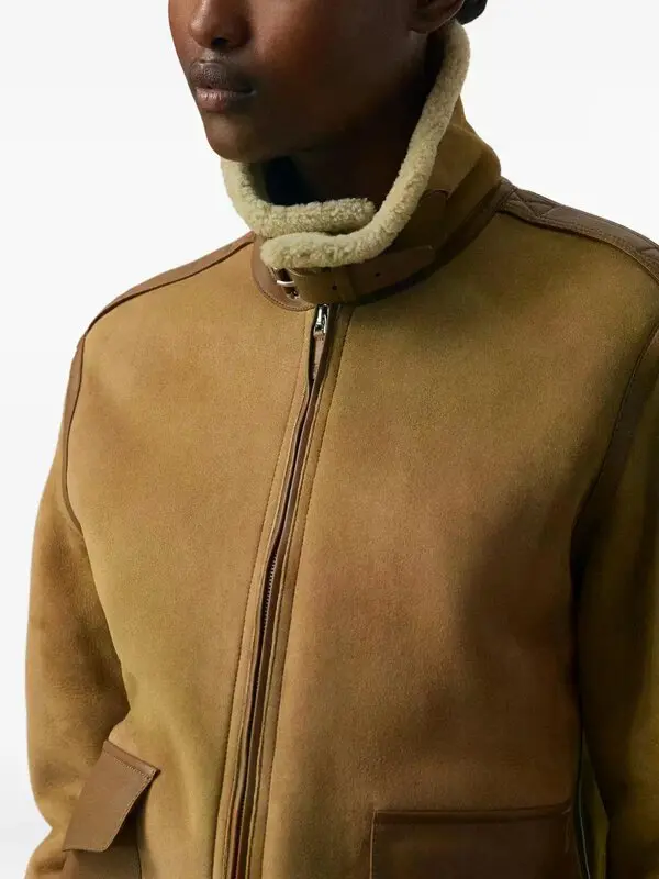 Ralph Lauren Shearling-collared Bomber Jacket - Neutrals