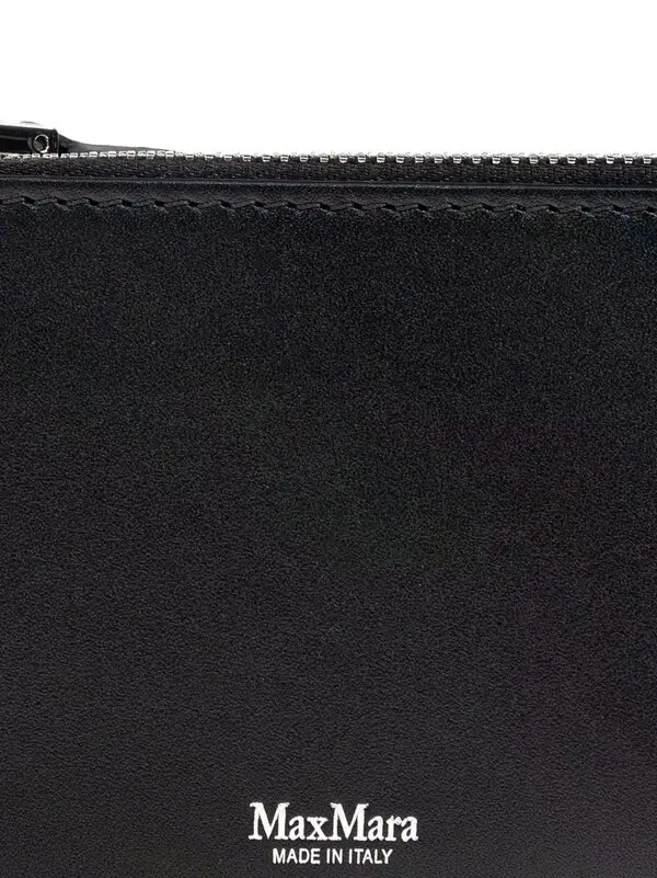Max Mara Leather Zip Pouch