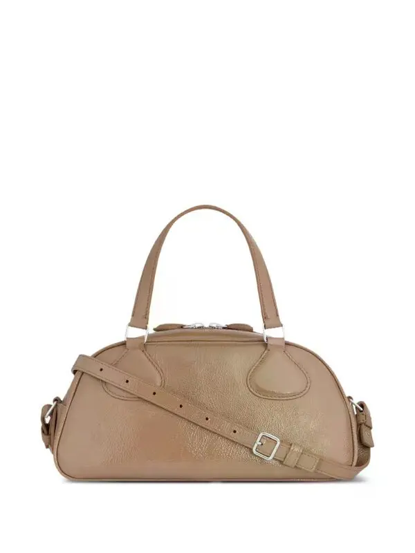 COURREGES Friday Leather Shoulder Bag - Neutrals