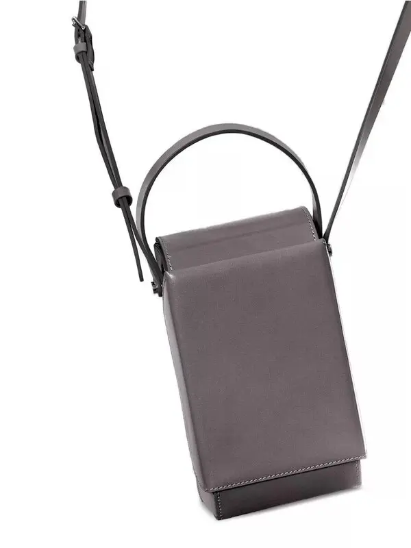 MERRYL TIELMAN Flap Cross Body Bag With Top Handle - Grey