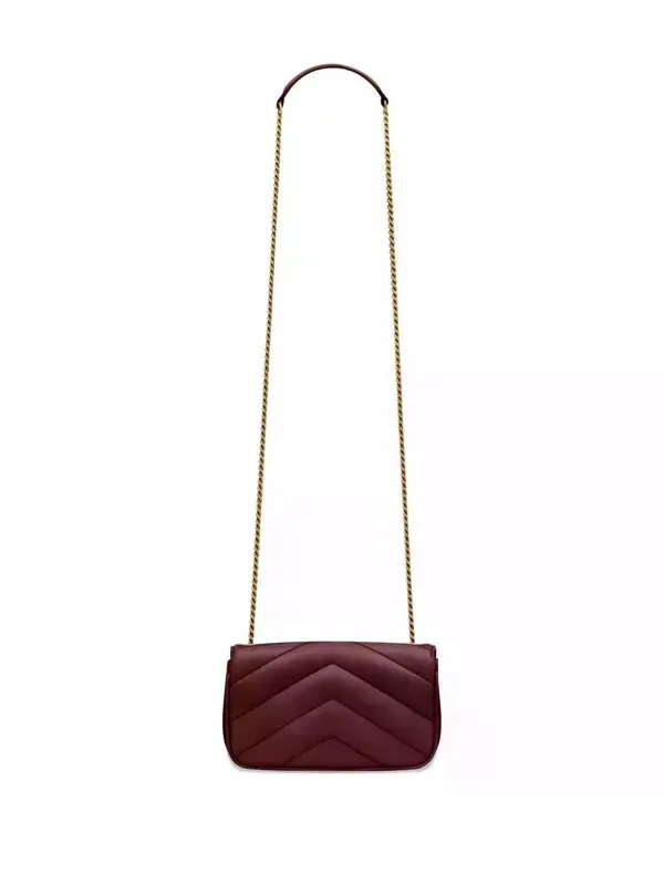 Saint Laurent Mini Loulou Shoulder Bag - Red