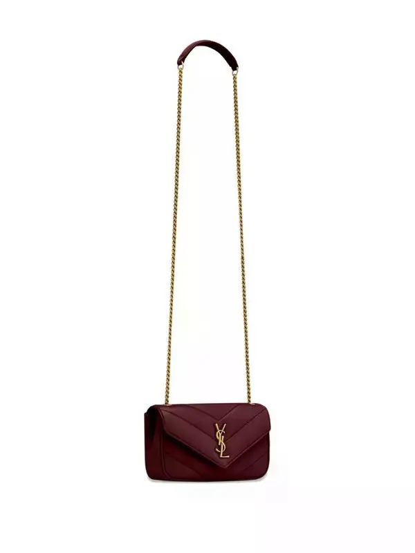 Saint Laurent Mini Loulou Shoulder Bag - Red