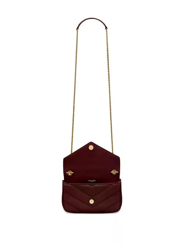 Saint Laurent Mini Loulou Shoulder Bag - Red