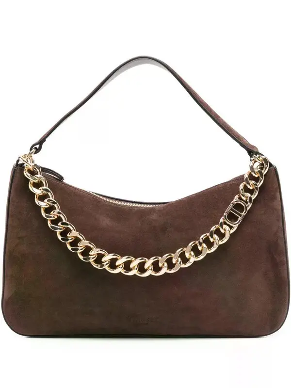 TWINSET Chain-embellished Shoulder Bag - Brown