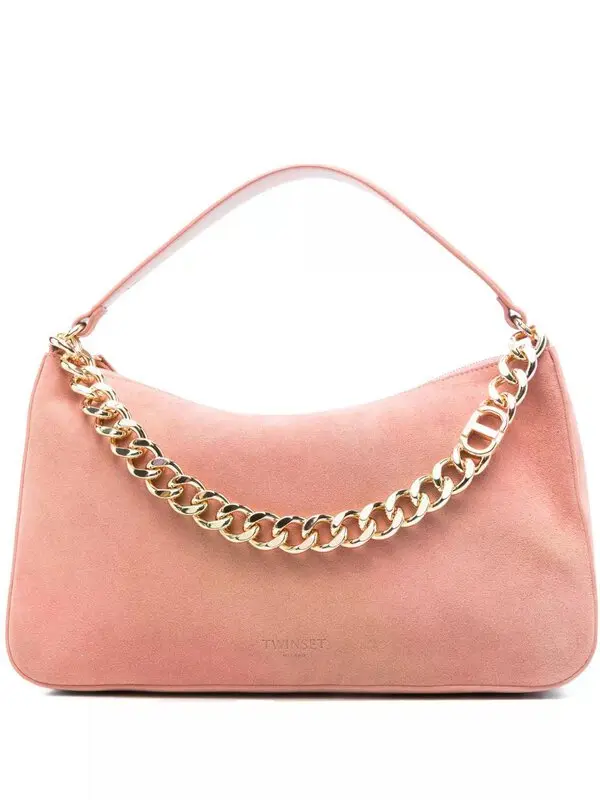 TWINSET Liliane Chain-embellished Shoulder Bag - Pink