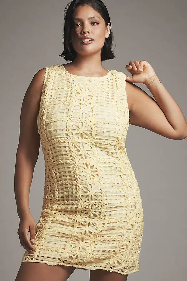 endless rose yellow lace dress Endless Rose Scallop Lace Slim Midi Dress In Yellow - 38% Off