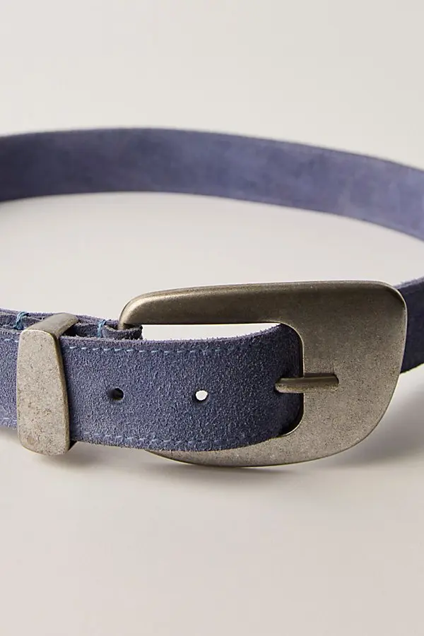 Free People Dover Suede Belt - Cornflower