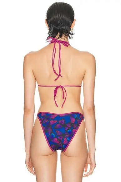 Heavy Manners Double String Bikini Top - Farfalla