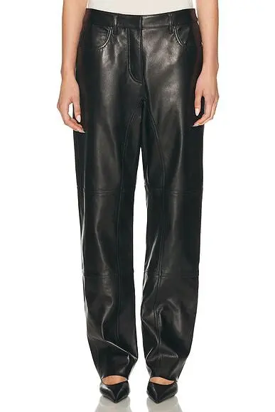 JIL SANDER 115 Leather Trousers