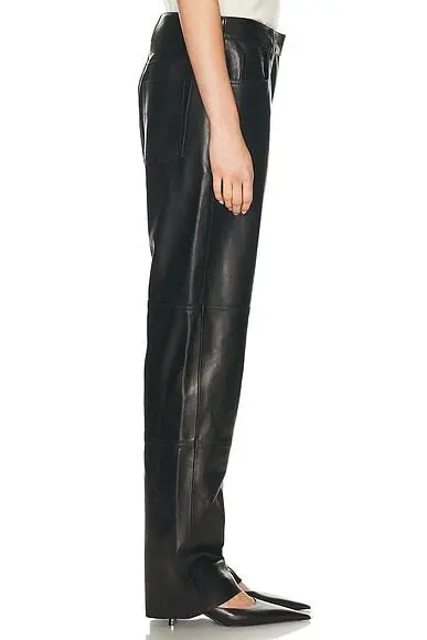 JIL SANDER 115 Leather Trousers