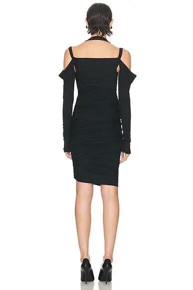 Attico Long Sleeve Midi Dress