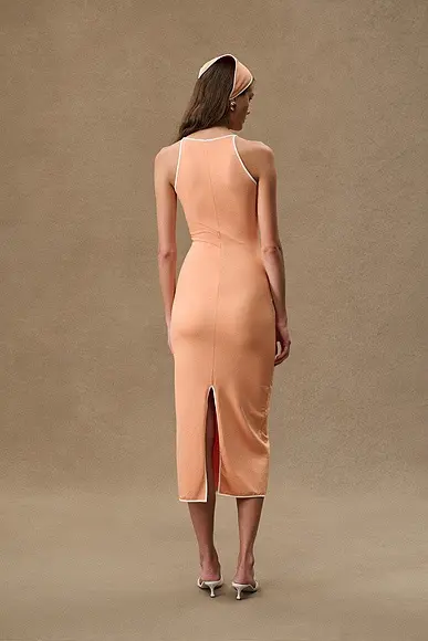 ROWEN ROSE Sleeveless Cut-out Long Dress