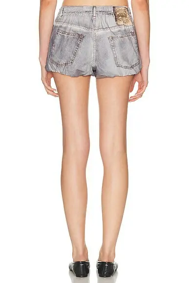 Acne Studios Bubble Hem Denim Shorts