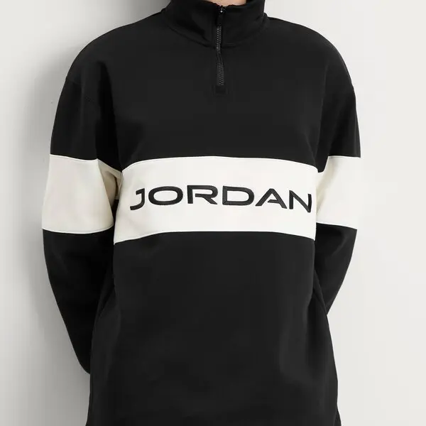 JORDAN Golf Half Zip Top - Black/dark Shadow