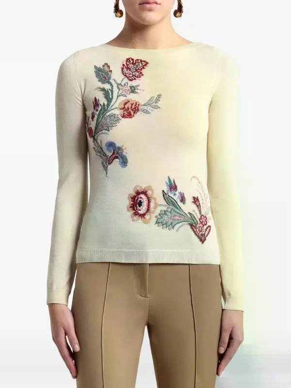 Etro Floral-jacquard Sweater
