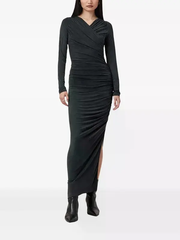 ALLSAINTS Cross-neckline Gathered Dress