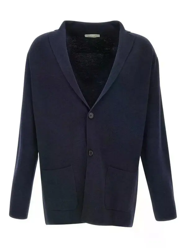 FILIPPO DE LAURENTIIS Peak-lapel Wool Cardigan
