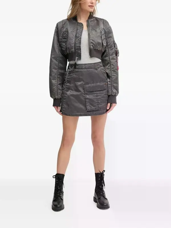 Alpha Industries Button-fastening Cargo A-line Skirt