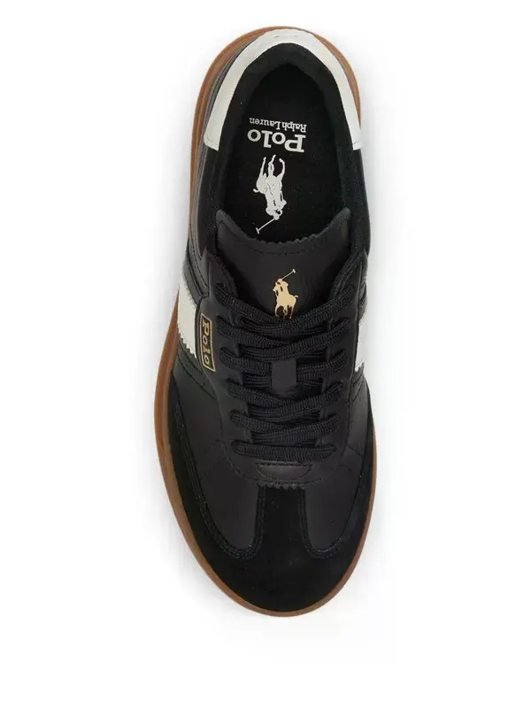 Polo Ralph Lauren Heritage Aera Suede Sneakers - Black