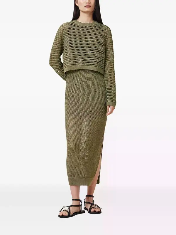 ALLSAINTS Open-knit Midi Dress