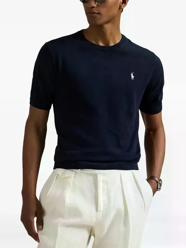 Polo Ralph Lauren Crew-neck Cotton Sweater - Blue