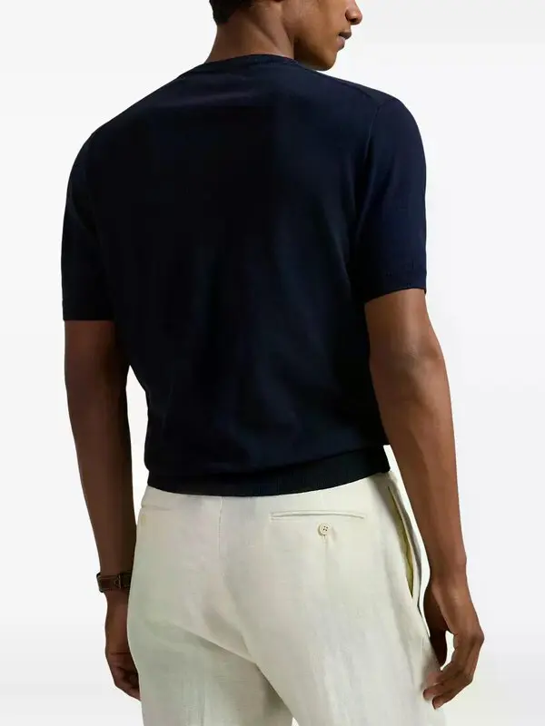 Polo Ralph Lauren Crew-neck Cotton Sweater - Blue
