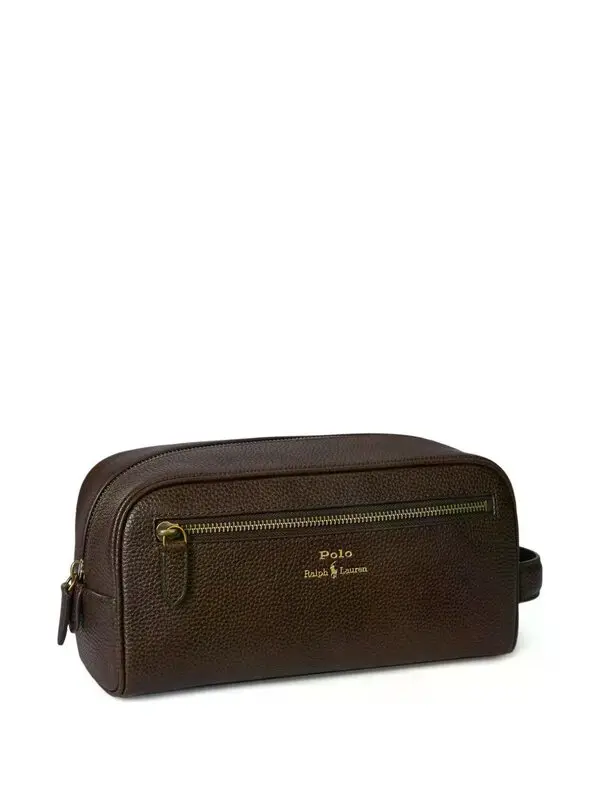 Polo Ralph Lauren Pebbled-leather Wash Bag