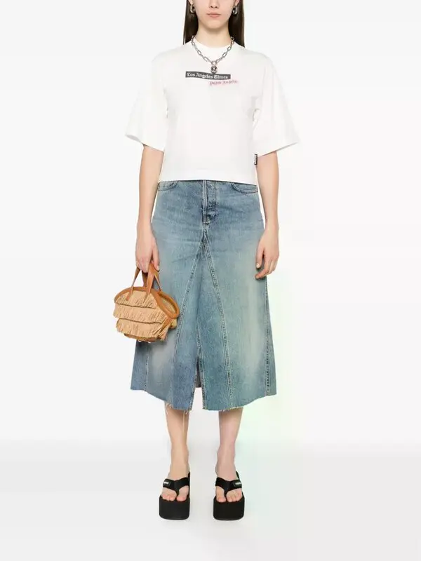 HAIKURE Stacy Denim Midi Skirt