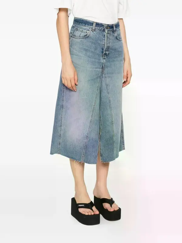 HAIKURE Stacy Denim Midi Skirt