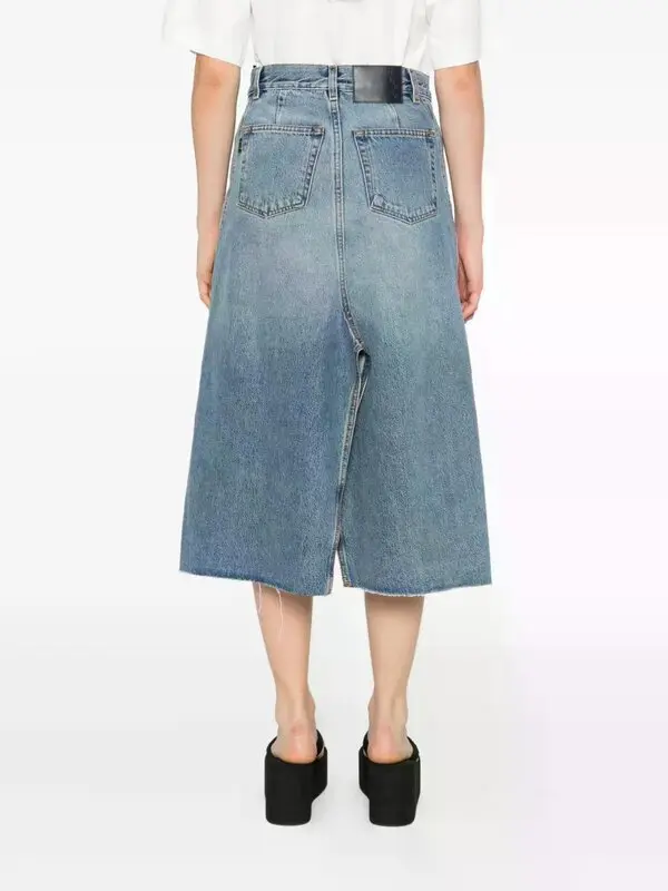HAIKURE Stacy Denim Midi Skirt