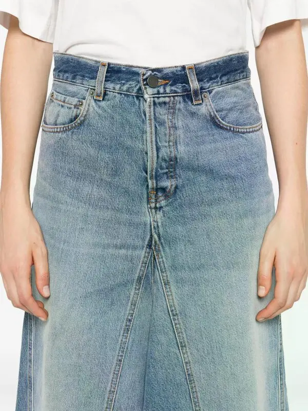 HAIKURE Stacy Denim Midi Skirt