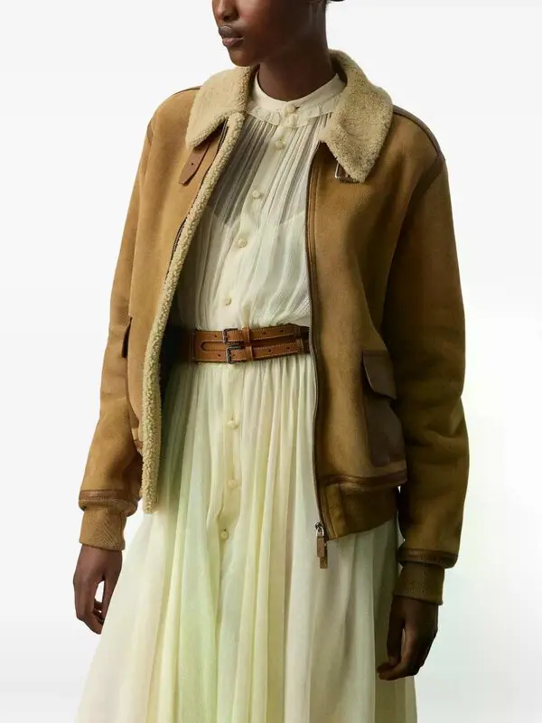 Ralph Lauren Shearling-collared Bomber Jacket