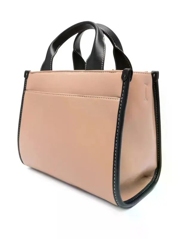 Dkny Logo-embroidered Tote Bag - Neutrals