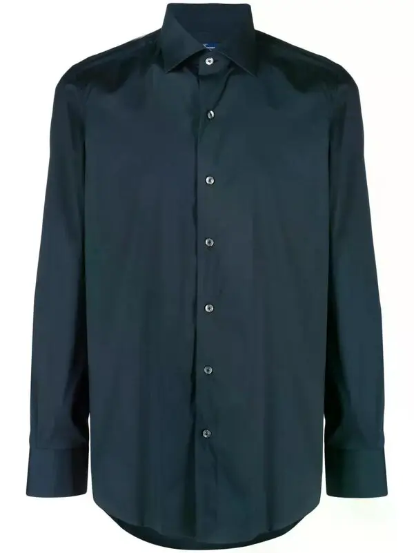 FINAMORE 1925 Plain Cotton-blend Shirt