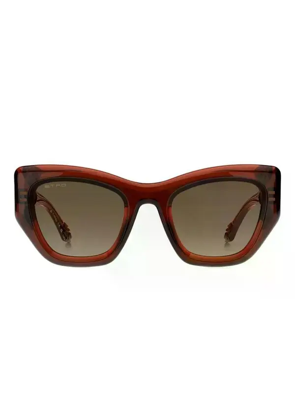 Etro Paisley-embellished Cat-eye Sunglasses - Red