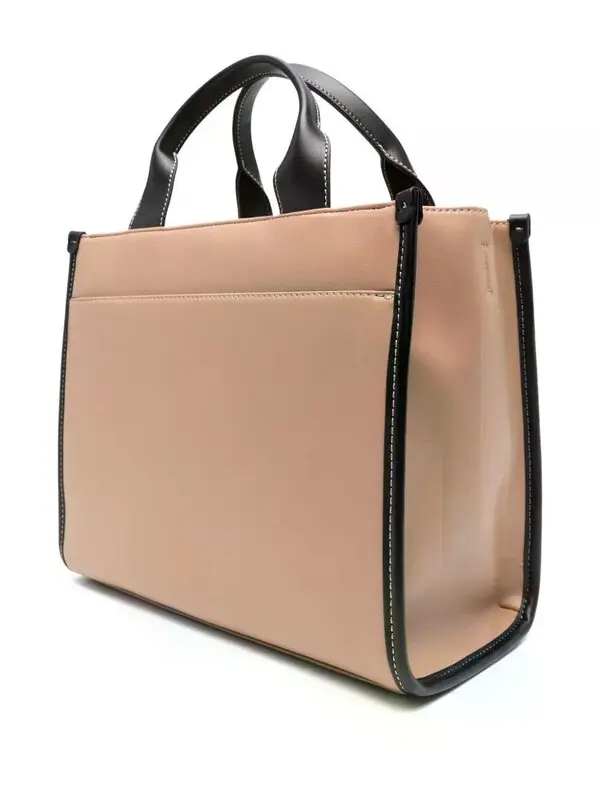 Dkny Logo-embroidered Tote Bag - Neutrals