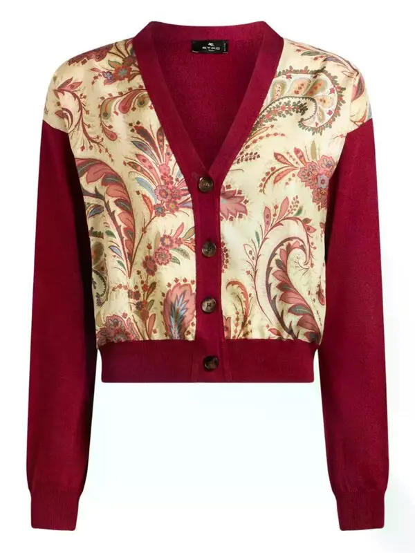 Etro Paisley Panelled Cardigan