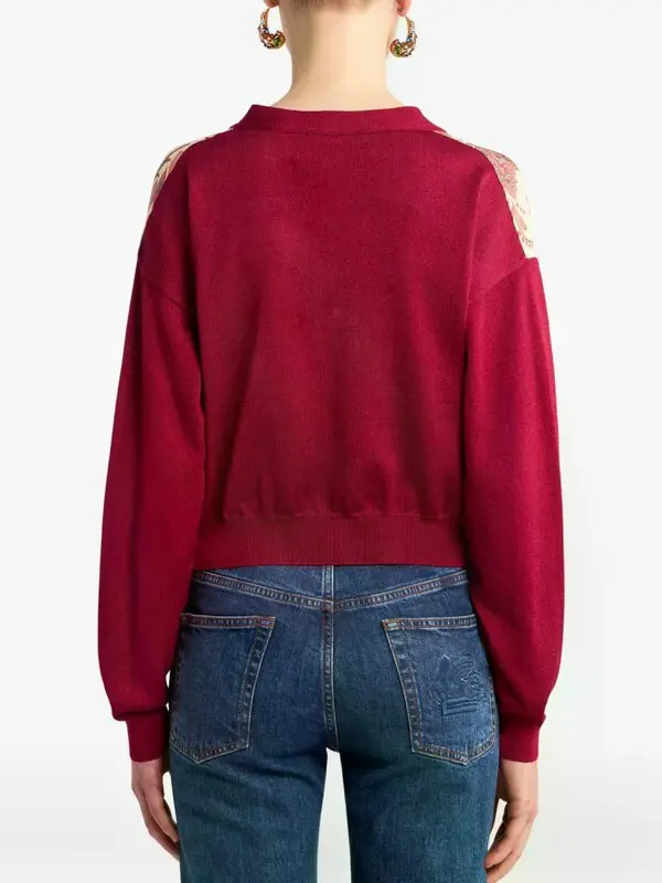 Etro Paisley Panelled Cardigan
