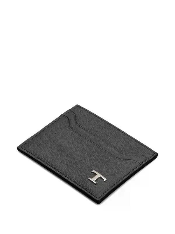 TOD'S Leather Cardholder - Black