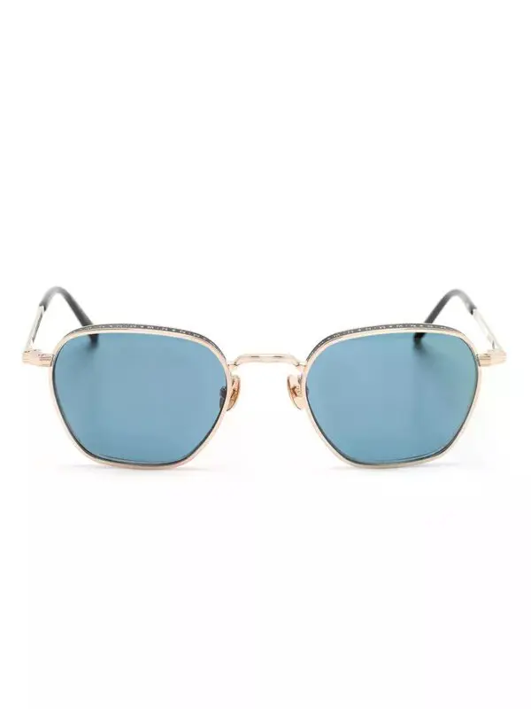 Matsuda Engraved Pilot-frame Sunglasses - Black