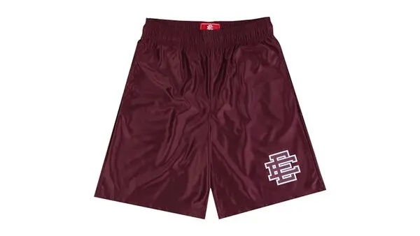ERIC EMANUEL Ee Baggy Short/ Shiny - Burgundy/burgundy Shiny
