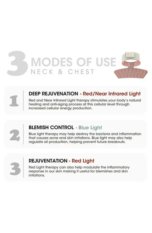 FRINGE Red Light Therapy Neck Mask