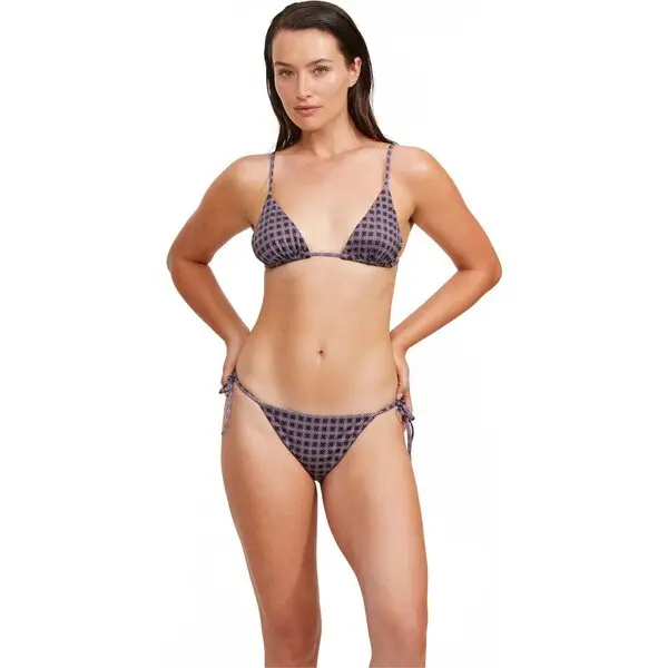 LUMA GOTTEX Retro Touch Triangle Bikini Top - Multi Plum