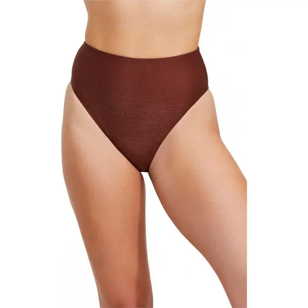 LUMA GOTTEX High Waist Bikini Bottom - Bronze