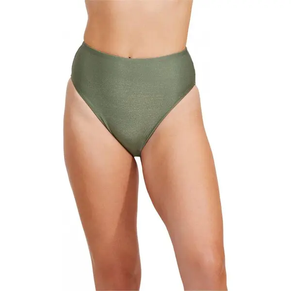 LUMA GOTTEX High Waist Bikini Bottom - Olive